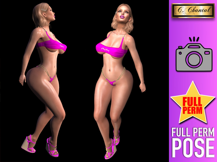 Second Life Marketplace - C.CHANTAL Full Perm Pose #FPP-088 Photo Model